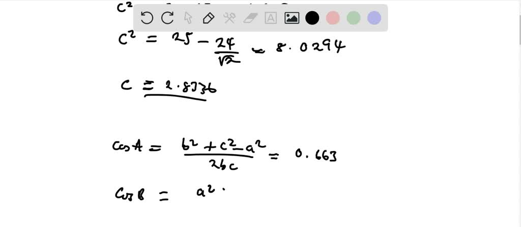 SOLVED: In triangle ABC angle A is pi/6 and C is Right angle The length ...
