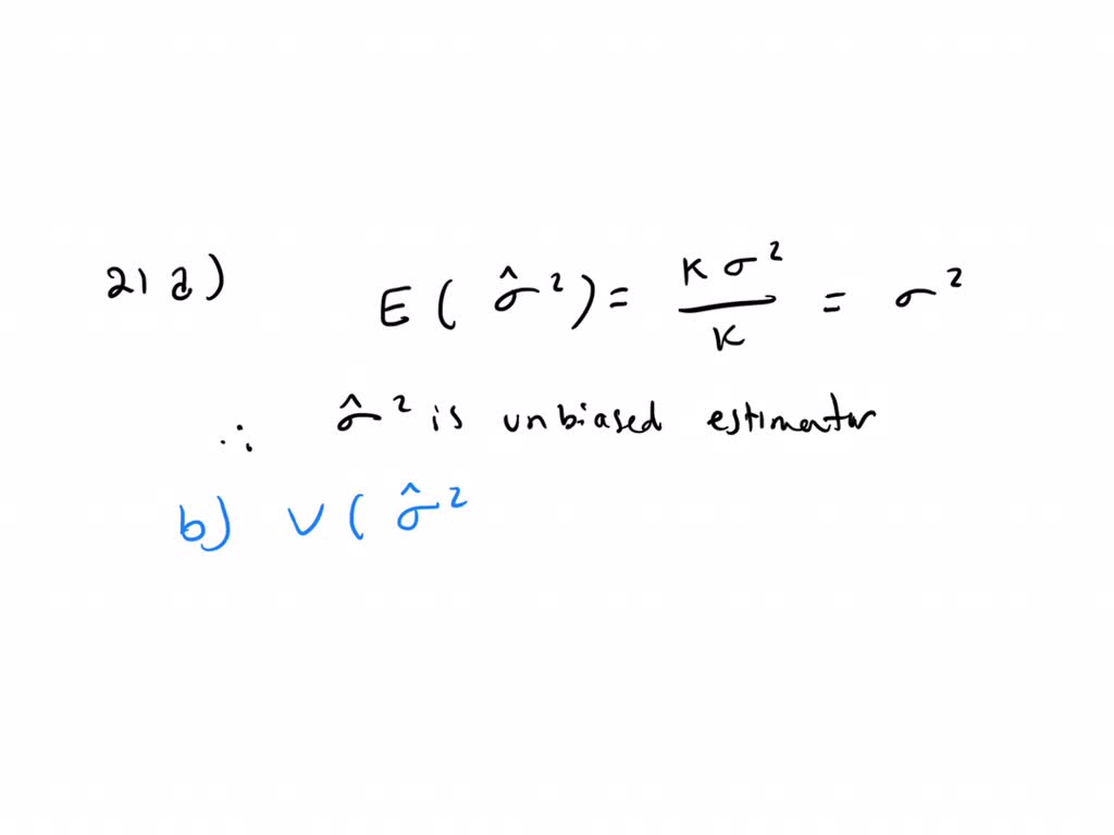 SOLVED:To show that an estimator can be consistent without being ... SOLVED:To show that an estimator can be consistent without being ...