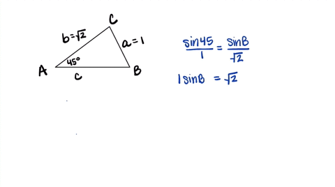 Two sides and an angle are given. Determine whether a triangle (or two) exist, and if so, solve ...
