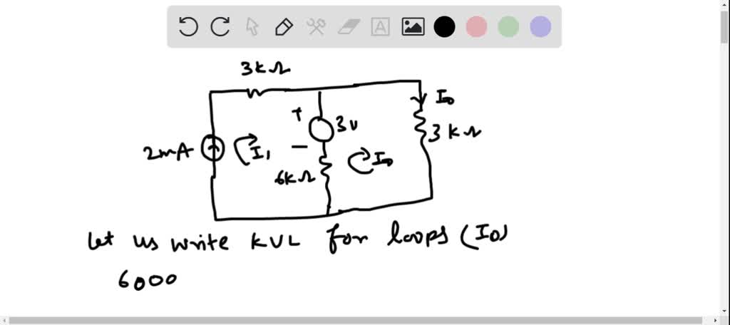 SOLVED:Find Io in the circuit in Fig. P 3.70 using mesh analysis.