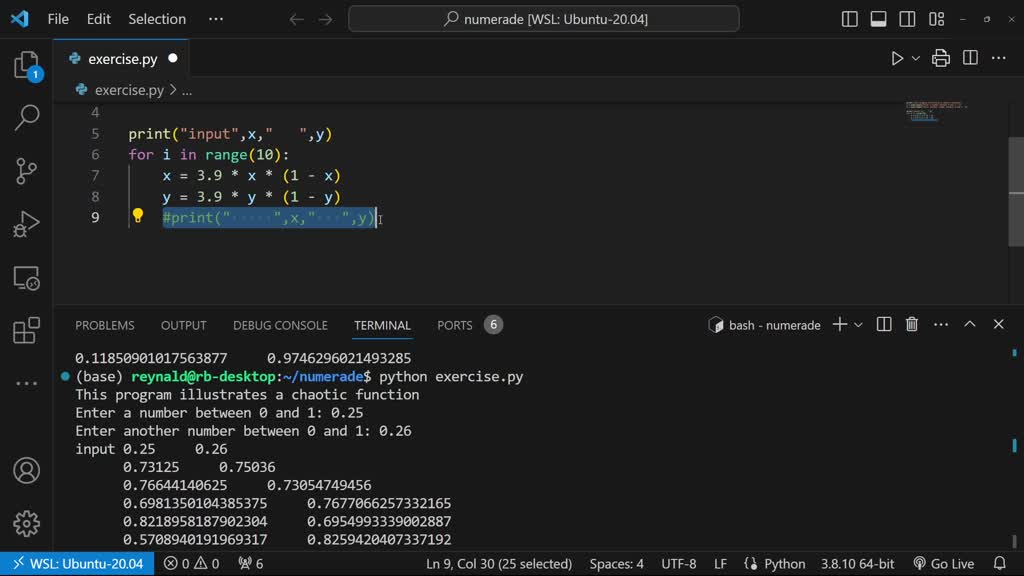 ⏩SOLVED:(Advanced) Modify the Chaos program so that it accepts two… | Numerade
