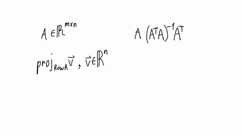 ⏩SOLVED:Let A be an m ×n matrix with linearly independent row… | Numerade
