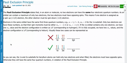 ⏩SOLVED:Use the Pauli exclusion principle to explain why the 3 p ...