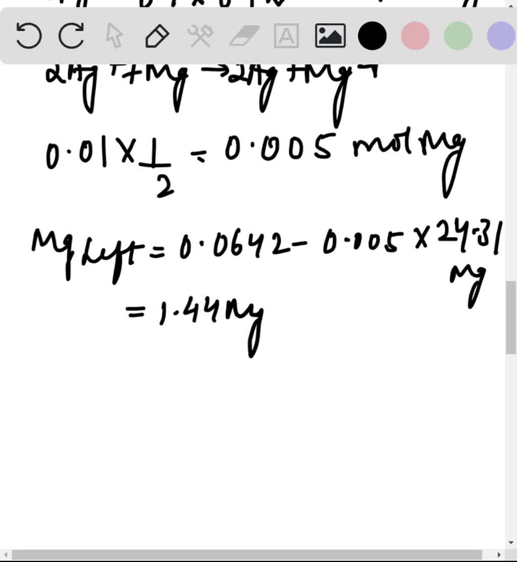 A piece of magnesium metal weighing 1.56 g is placed in 100.0 mL of 0. ...