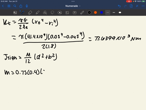 SOLVED:Repeat Problem 5.8 except use a nickel alloy member of elastic constants, E=207 GPa and v ...