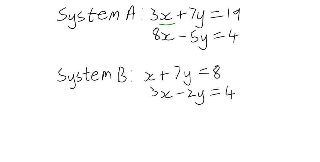 SOLVED:Explain why System A would be more difficult to solve by ...