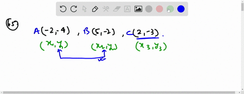 SOLVED:Are the points (-2,-4),(5,-2) and (2,-3) collinear? Explain the ...