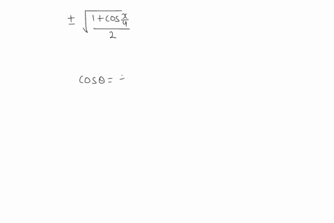 SOLVED:Use an identity to write each expression as a single trigonometric function. ±√((1+cos(x ...