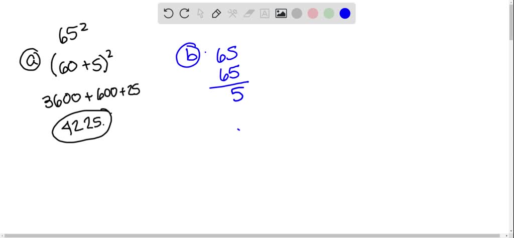 SOLVED:Mental math You can use the binomial squares pattern to multiply ...