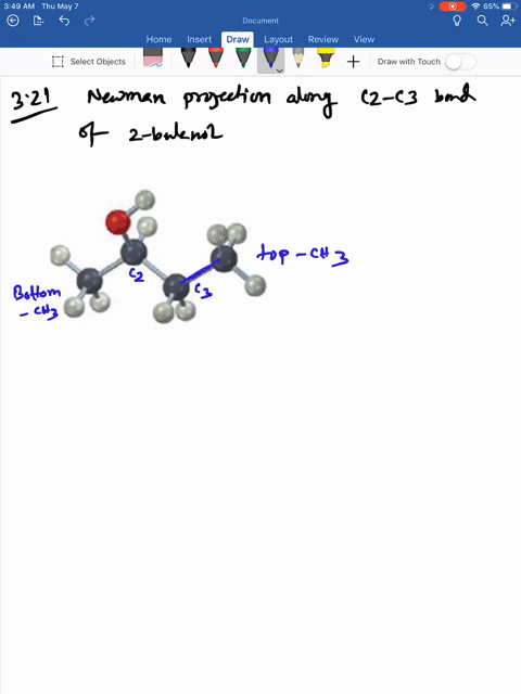 ⏩SOLVED:Draw a Newman projection along the C2-C3 bond of the… | Numerade