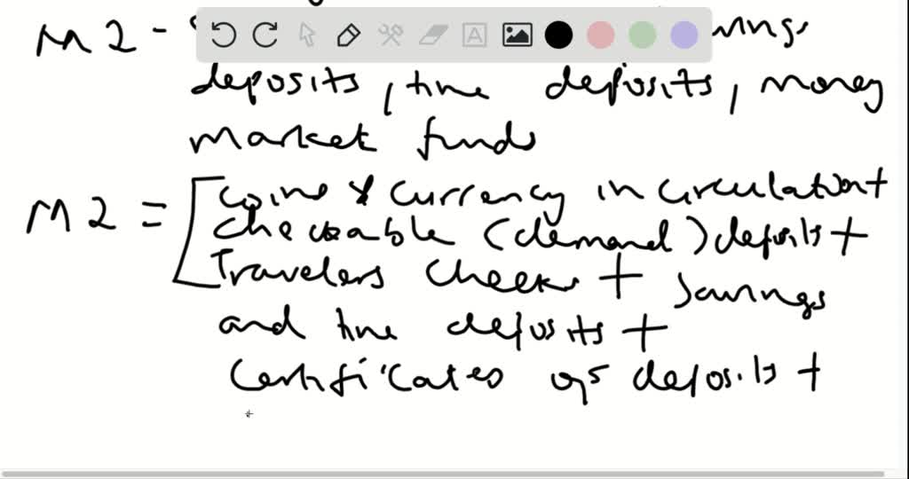 SOLVED:Understanding M1 and M2. If you write a check from your checking ...