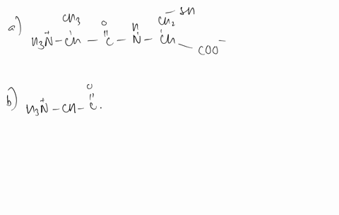 SOLVED:Draw the condensed structural formula for a peptide and give its ...