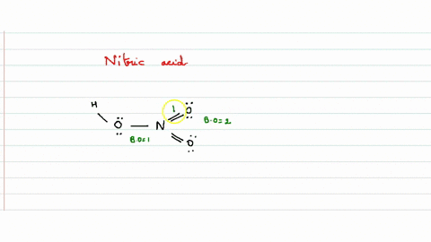 SOLVED:The structure of nitric acid is illustrated on page 835 . (a ...