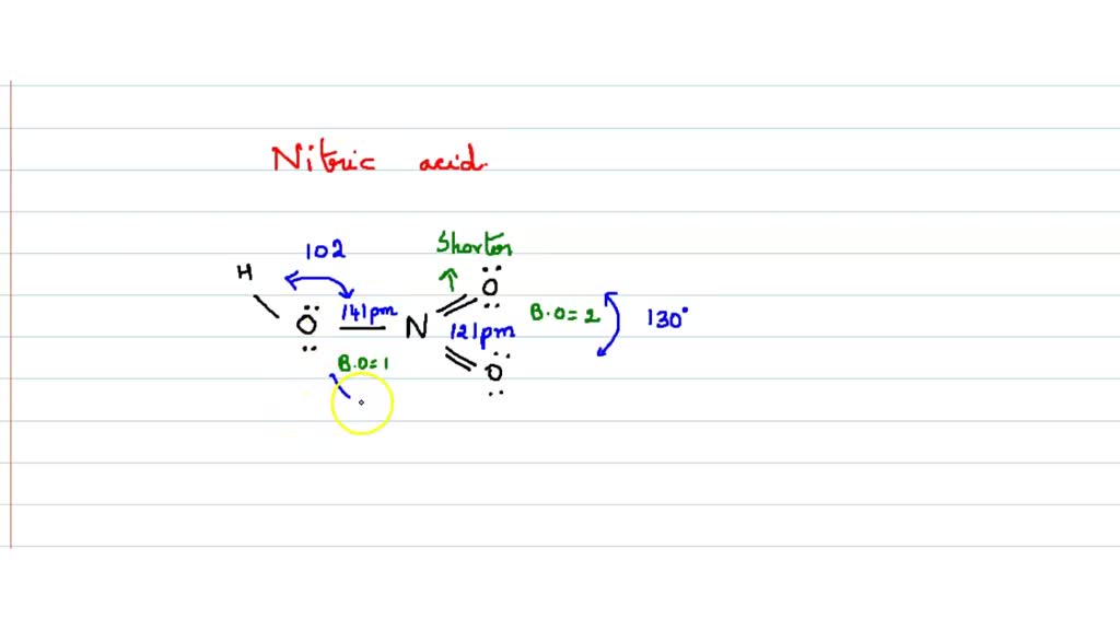 SOLVED:The structure of nitric acid is illustrated on page 835 . (a ...