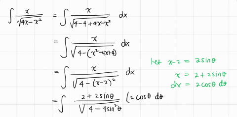 SOLVED:Evaluate the given indefinite integral by a trigonometric ...