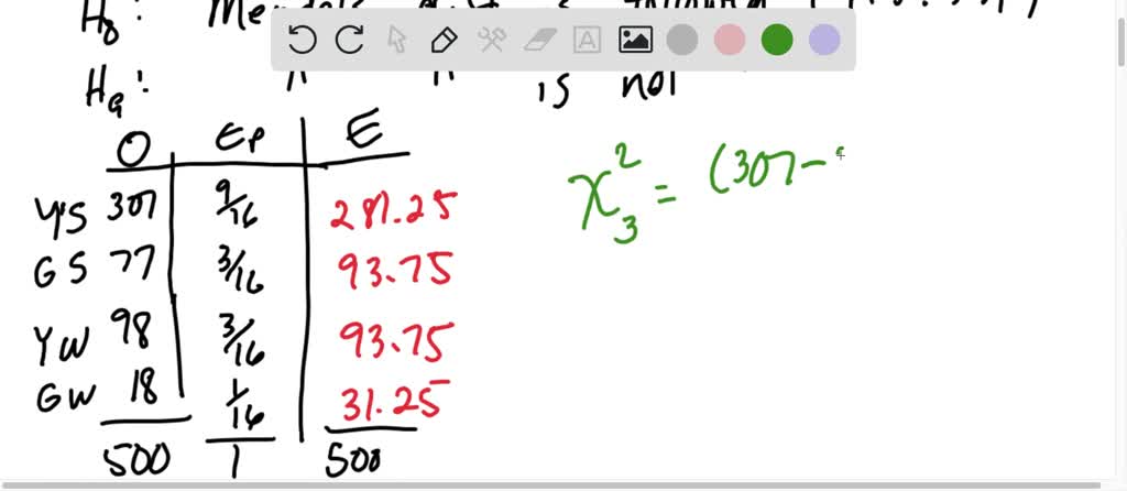 SOLVED:Experiments are conducted with hybrids of two types of peas. If ...