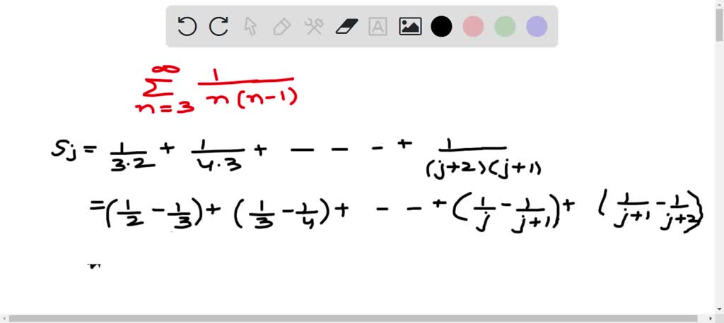 ⏩SOLVED:Find a formula for the partial sums of the series. For each ...