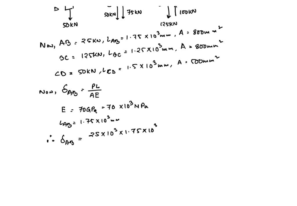 A uniform rod of flexural rigidity E l is bent and loaded as shown ...