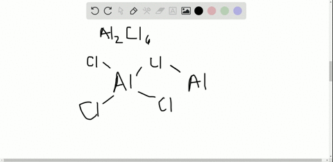 SOLVED:In the gas phase, aluminum chloride exists as a dimer (a unit of ...