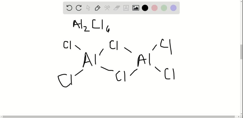 SOLVED:In the gas phase, aluminum chloride exists as a dimer (a unit of ...