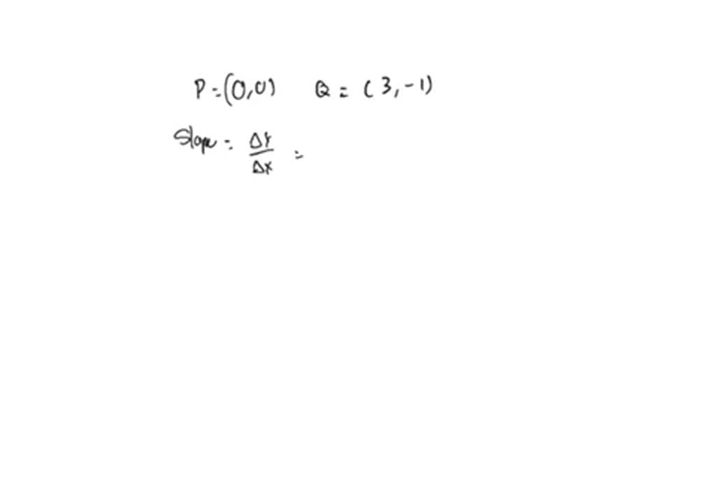 SOLVED The Graph Of Y 3 X 2 Is Shown Below With P 1 3 And Q left 1