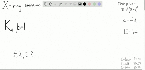 SOLVED:Calculate the frequency, energy (in 𝐤 eV ) , and wavelength of ...