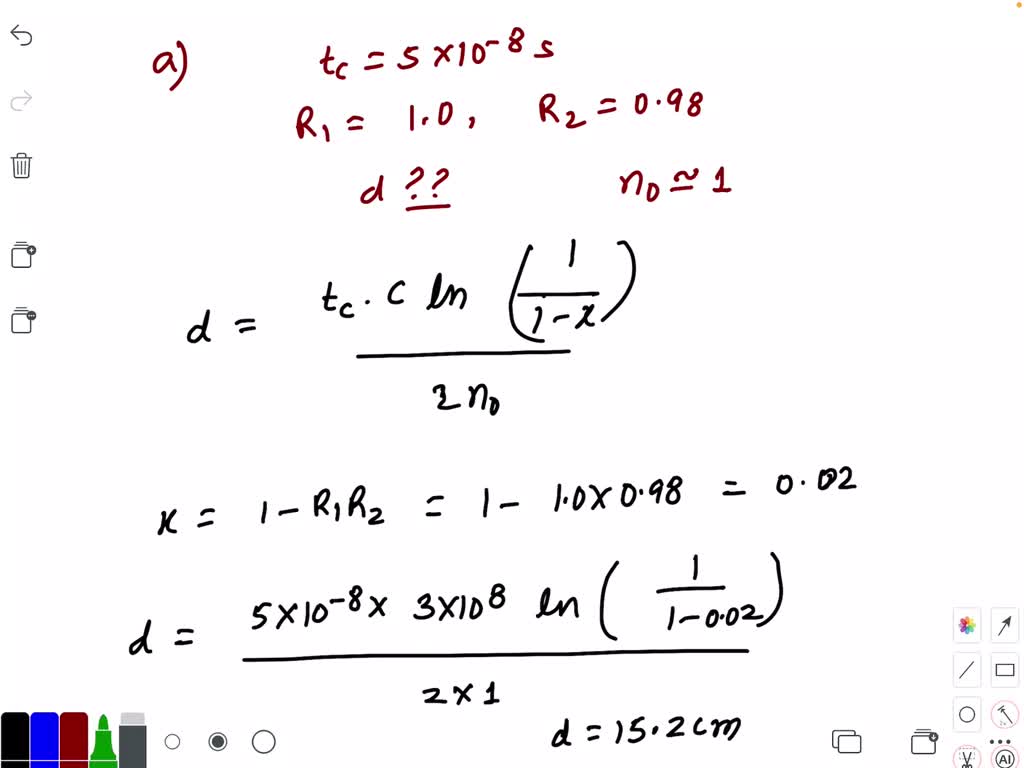 SOLVED:Demonstrate that, in a Fabry-Perot cavity of length L, the mode ...