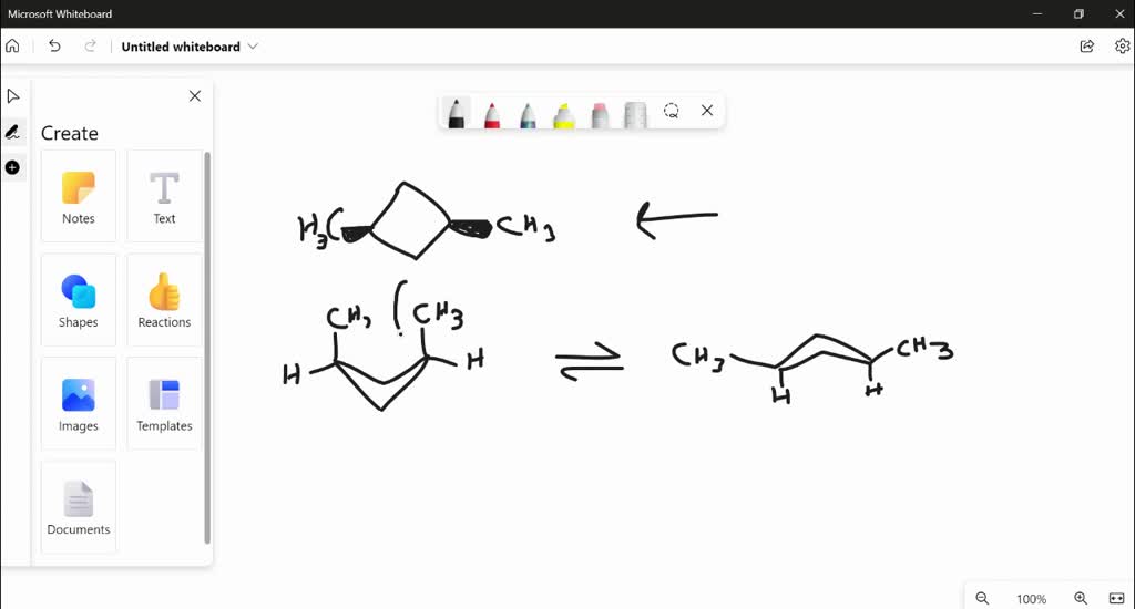 Two conformations of c i s-1,3 -dimethylcyclobutane are shown. What is ...