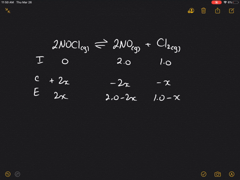 SOLVED:The equilibrium constant for the following reaction is \begin{array}{l} 1.6 \times 10^{-5 ...