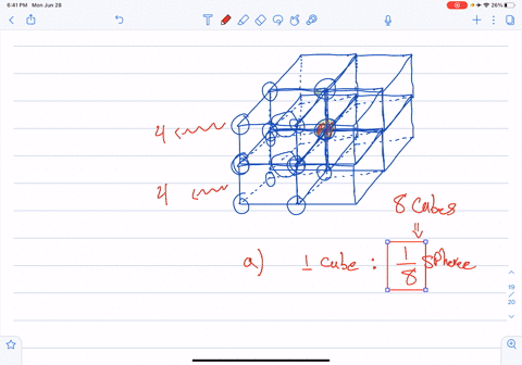 SOLVED:Consider the packing of hard spheres in the simple cubic ...