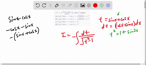 SOLVED:If I=∫(d x)/(tanx logcosec x), then / equals (a) log|logcosec x ...