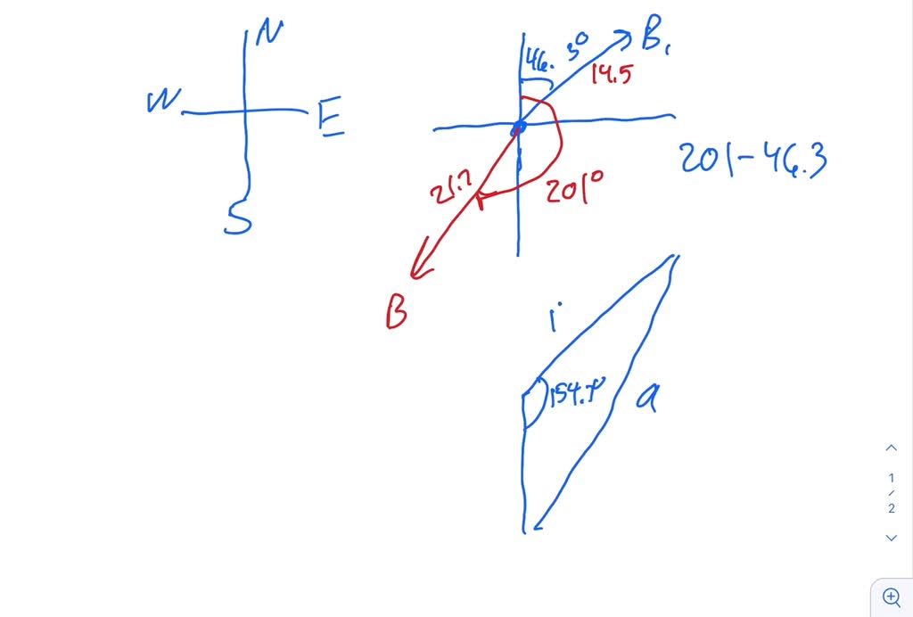 Three ships are situated as follows: A is 225 mi due north of C, and B ...