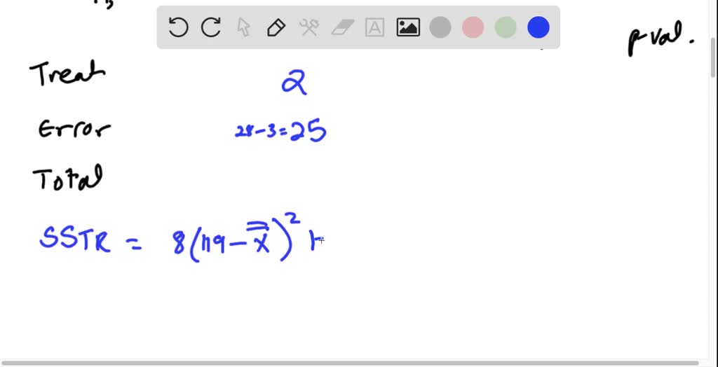 SOLVED:Develop the analysis of variance computations for the following ... SOLVED:Develop the analysis of variance computations for the following ...