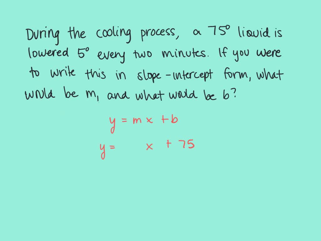 SOLVED:Consider the following situation: In the cooling process, the ...
