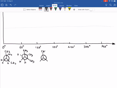 Consider 2 -methylbutane (isopentane). Sighting along the C2-C3 bond: (a) Draw a Newman ...