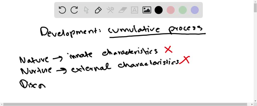 The view that development is a cumulative process, gradually adding to ...