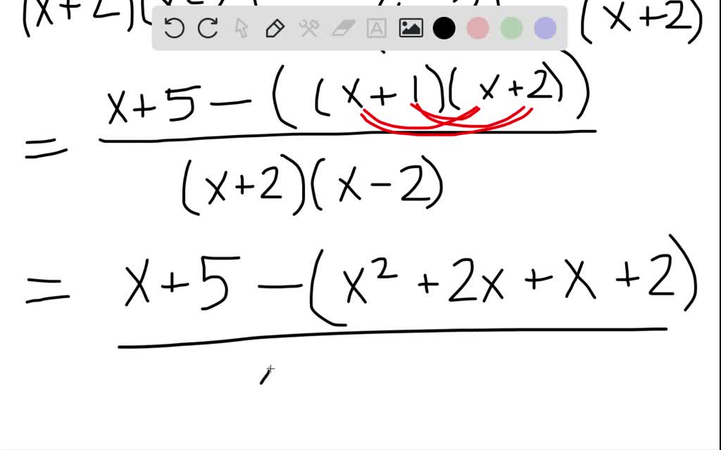 SOLVED Add Or Subtract As Indicated x 5 x 2 4 x 1 x 2 