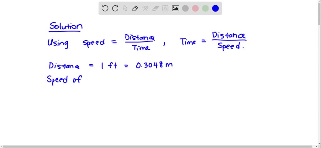 SOLVED How Many Nanoseconds Does It Take Light To Travel 1 00 Ft In 