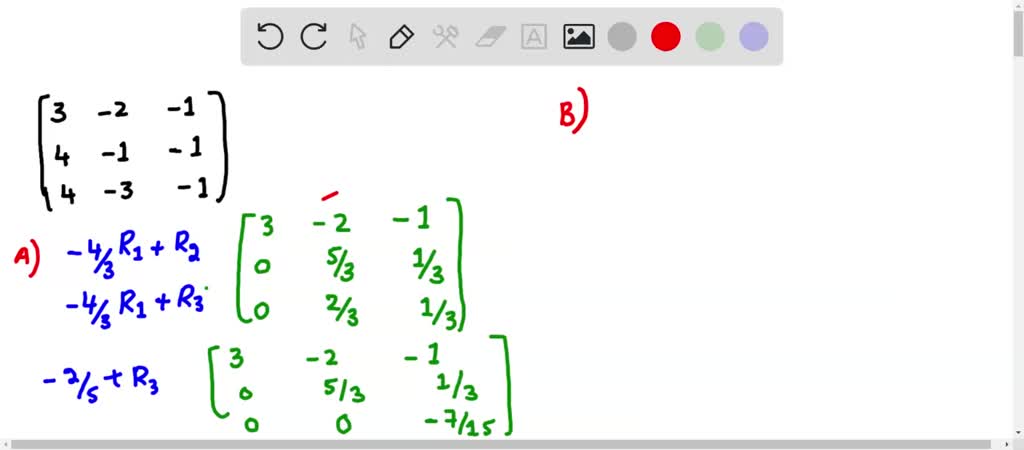 SOLVED:Row reduce the following matrices to obtain a row equivalent ... SOLVED:Row reduce the following matrices to obtain a row equivalent ...