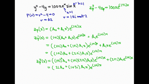 SOLVED:For all problems below, use a complex-valued trial solution to determine a particular ...