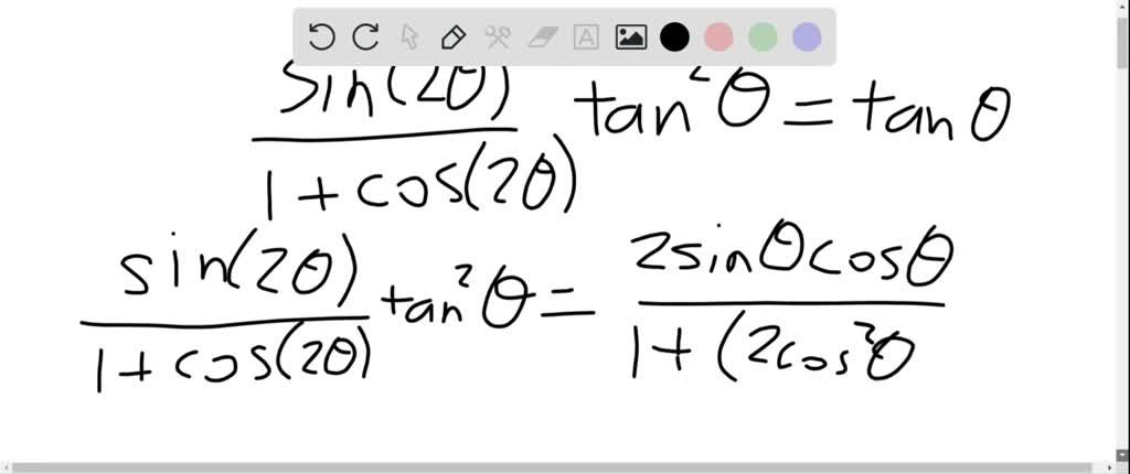 ⏩SOLVED:For Exercises 1-8, prove the given identity. tan2… | Numerade