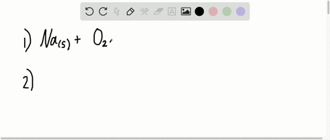 SOLVED: Sodium commonly forms the peroxide, Na2 O2, when reacted with ...