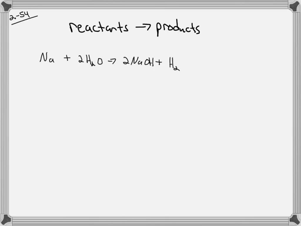 SOLVED Write The Formulas Of The Elements That Are Products And The