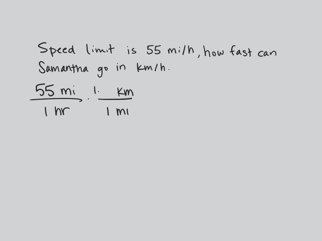 SOLVED Samantha s Speedometer Reads In Kilometers Per Hour If The