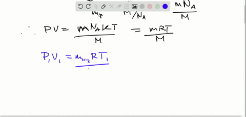 SOLVED:A closed cylindrical container is divided into two parts by a ...