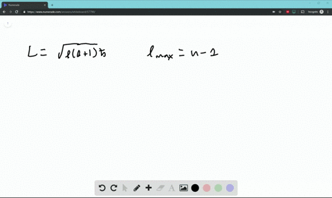 SOLVED:Calculate, in units of ħ, the magnitude of the maximum orbital ...