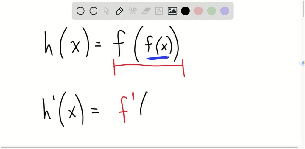 SOLVED:A function h(x) is defined in terms of a differentiable f(x) . Find an expression for h ...