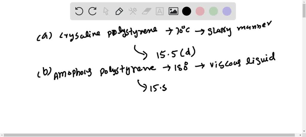 SOLVED: Draw a logE-temperature plot for a linear, amorphous polymer. (a) Indicate the position ...