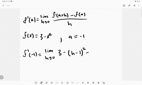 SOLVED: A function f and a value a are given. Approximate the limit of ...