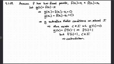 SOLVED:A number c is called a fixed point of f if f(c)=c . Prove that ...
